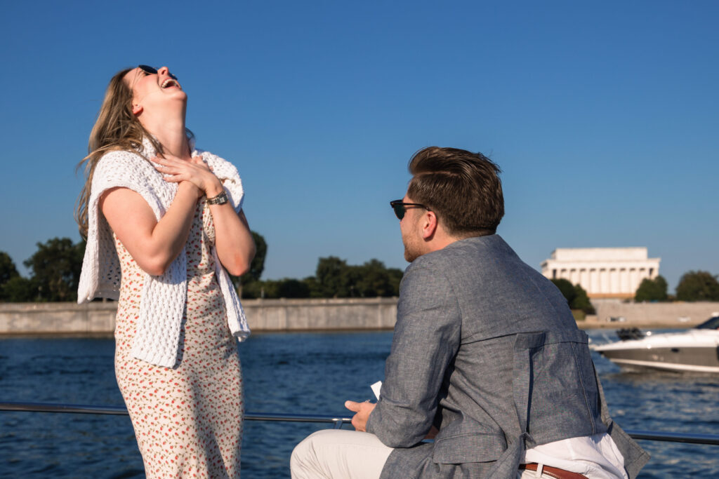 A Boat Proposal On The Potomac River - Washington DC Photographer