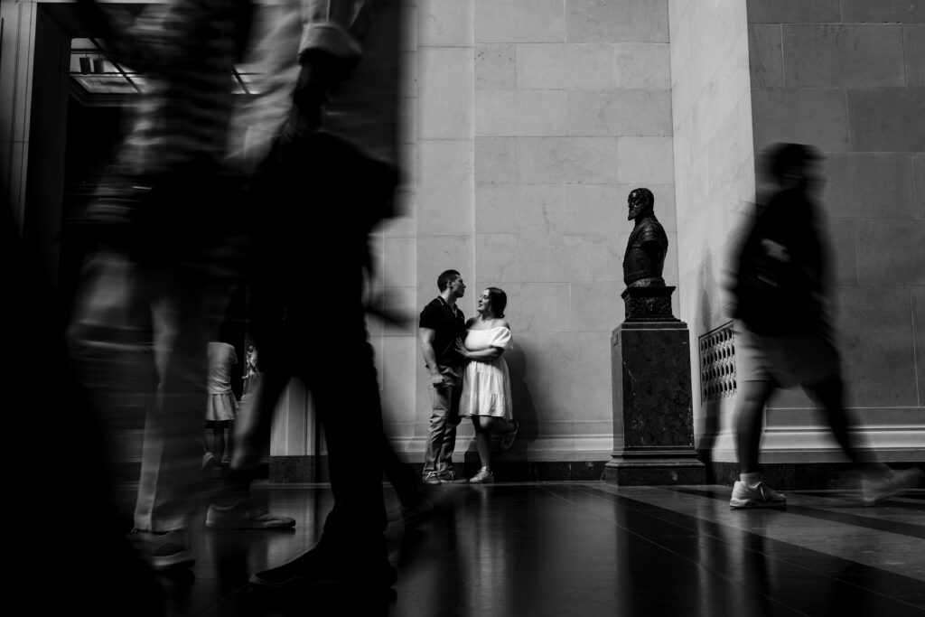 Artsy Engagement Session at the National Gallery of Art - Natasha ...